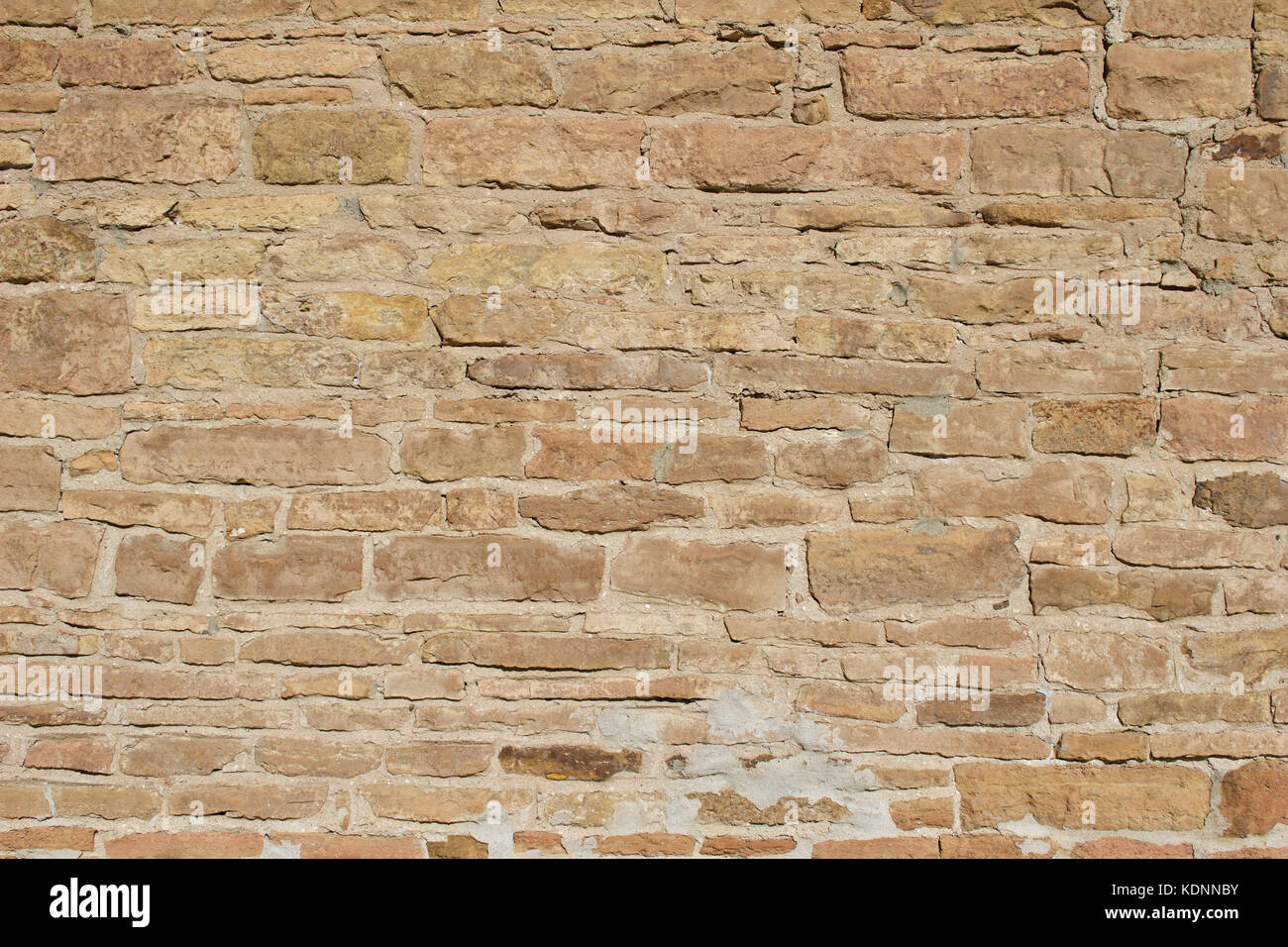 Old Light Colored Stone Brick Wall Background Stock Photo - Alamy