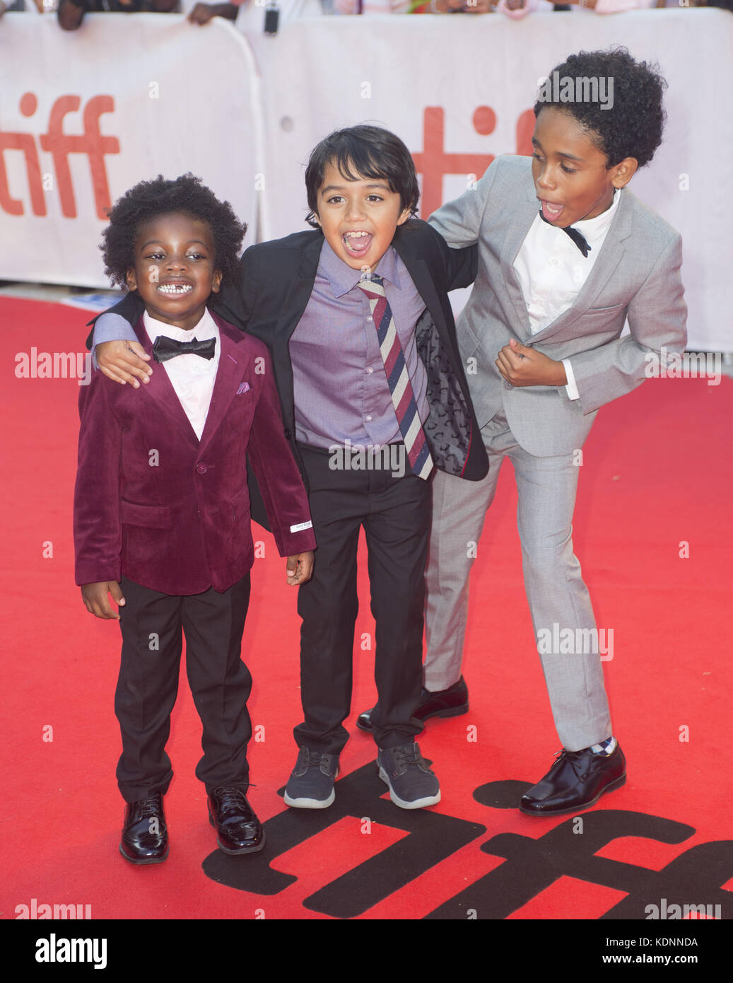 Directors and actors attend a premiere for 'Kings' at the 42nd Toronto ...