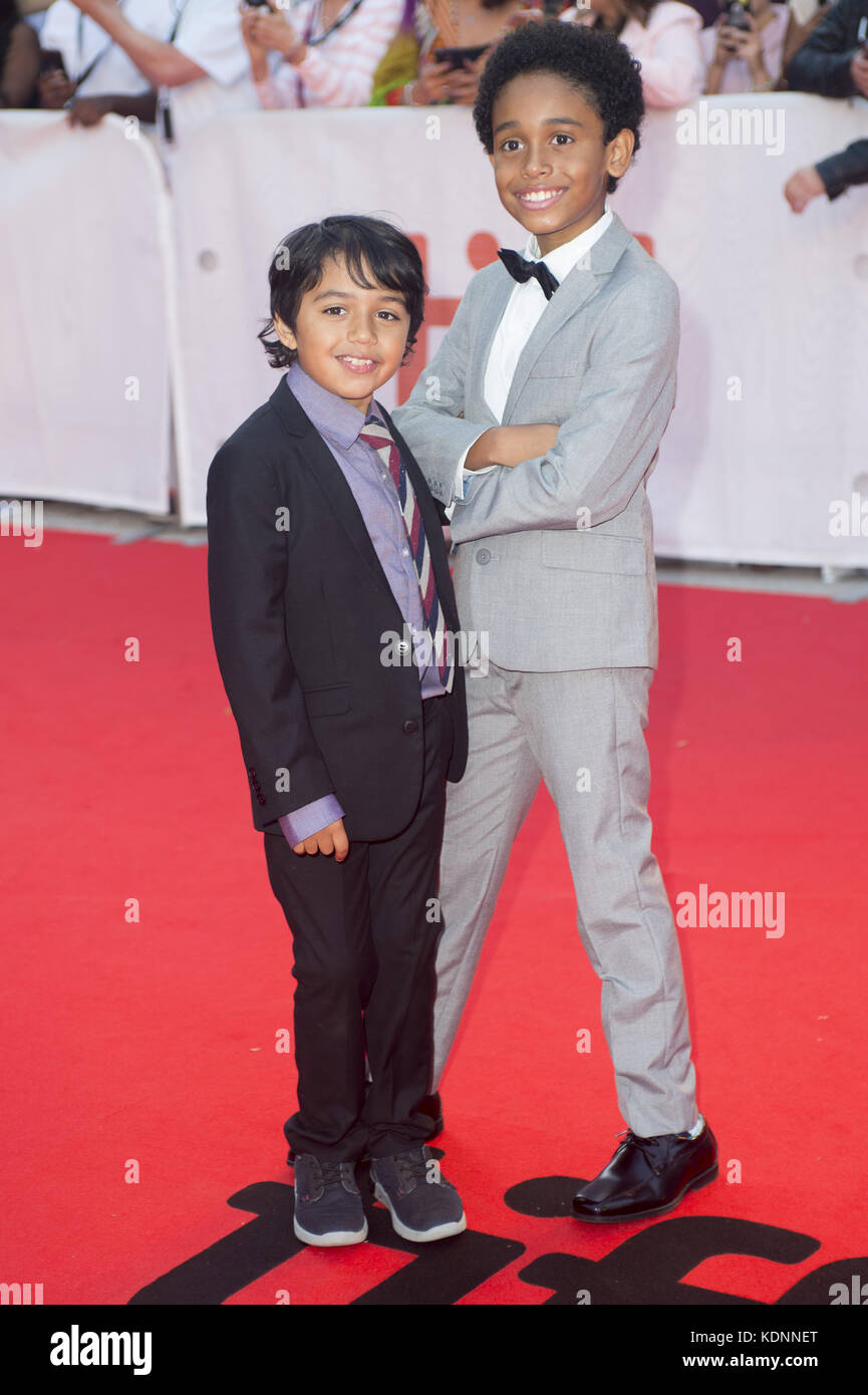 Directors and actors attend a premiere for 'Kings' at the 42nd Toronto ...