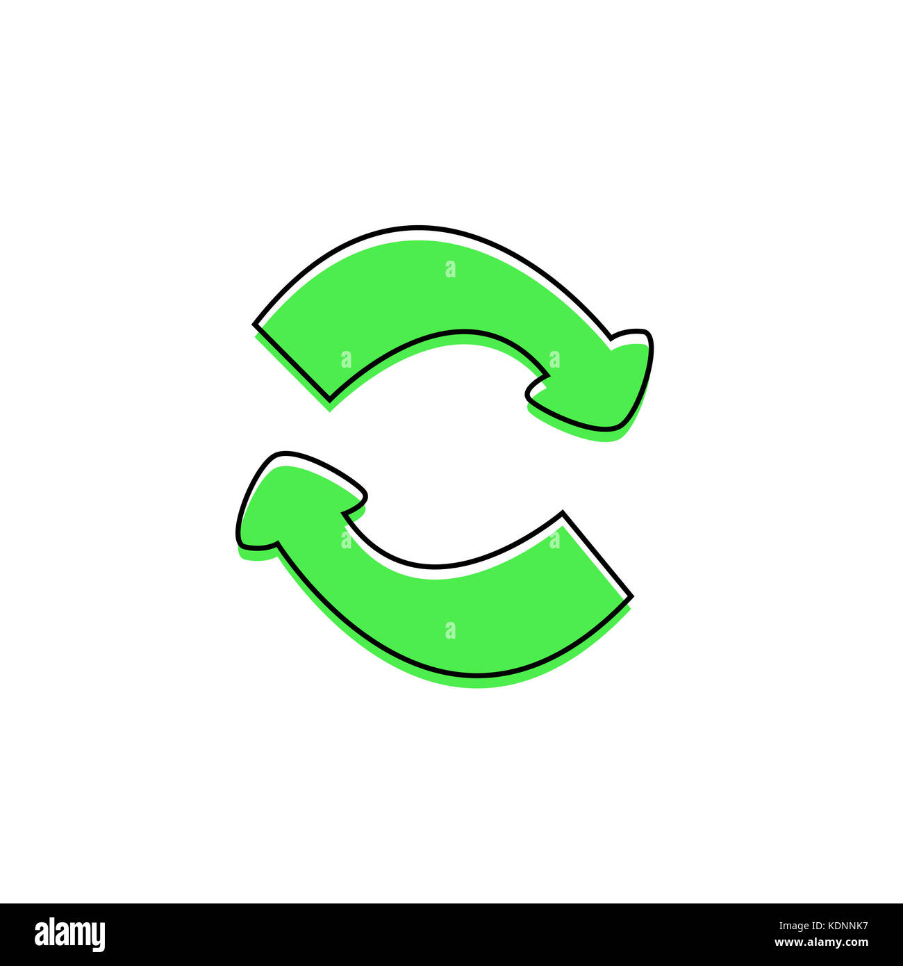 Green Recycle sign isolated , Recycle vector Stock Photo - Alamy