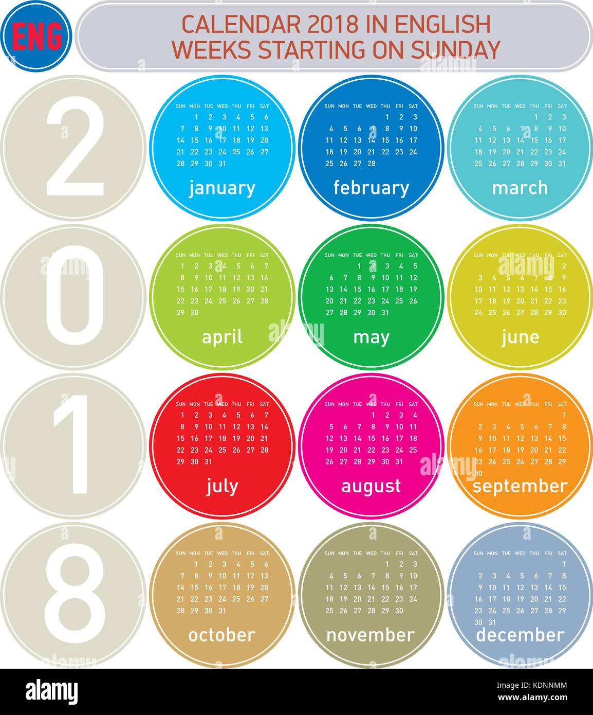 Sunday calender hi-res stock photography and images - Alamy