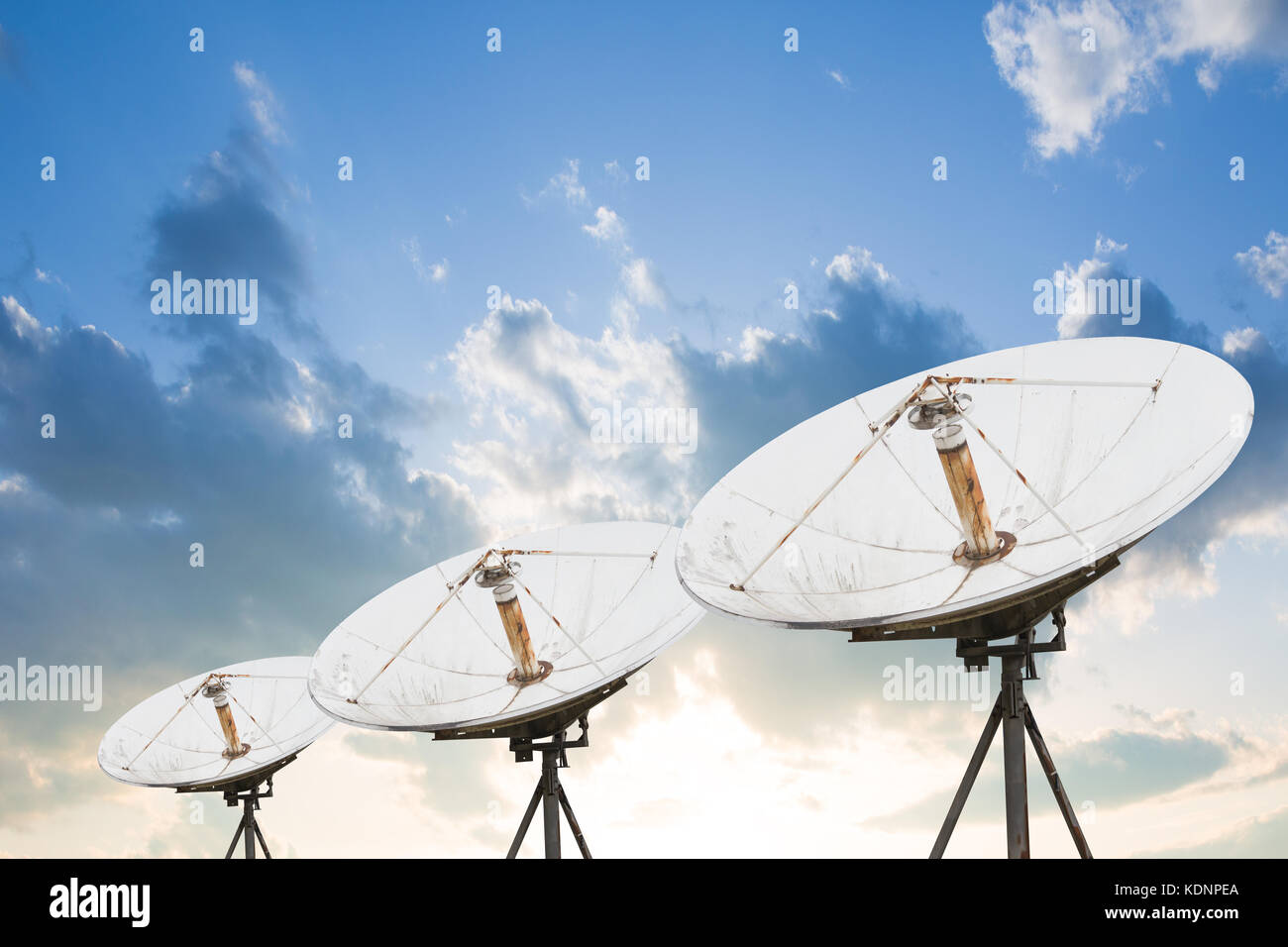 Earth station parabolic antennas hi-res stock photography and images ...