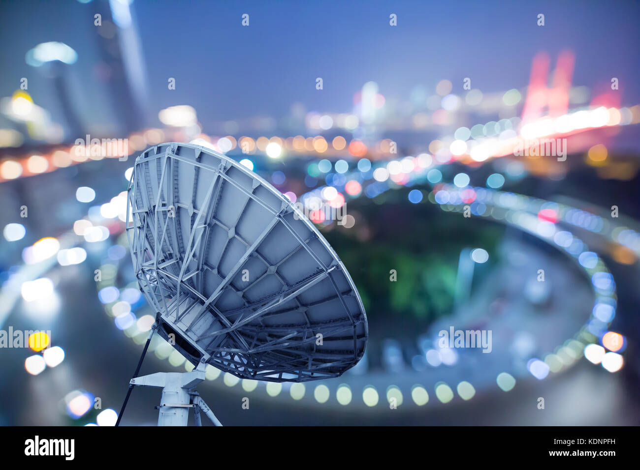 picture of parabolic satellite dish space technology receivers Stock ...