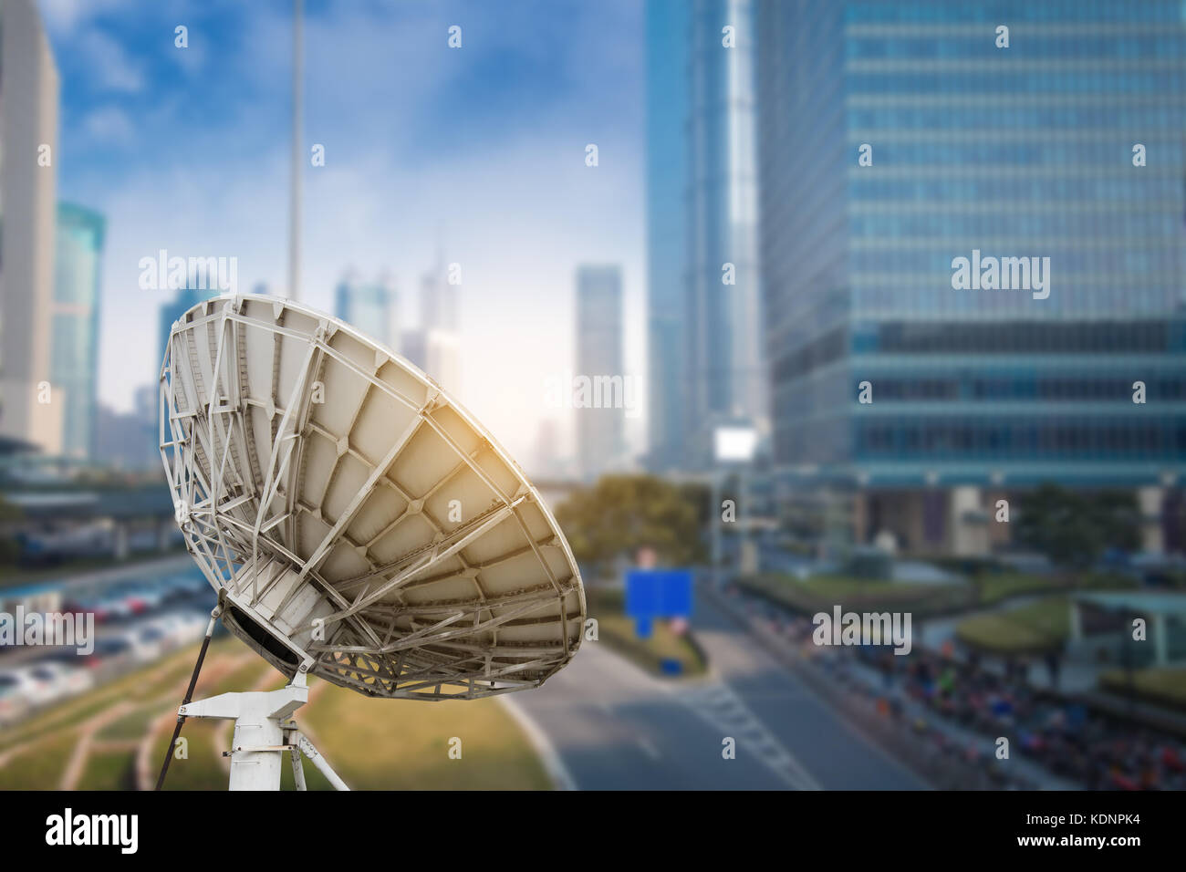 picture of parabolic satellite dish space technology receivers Stock ...