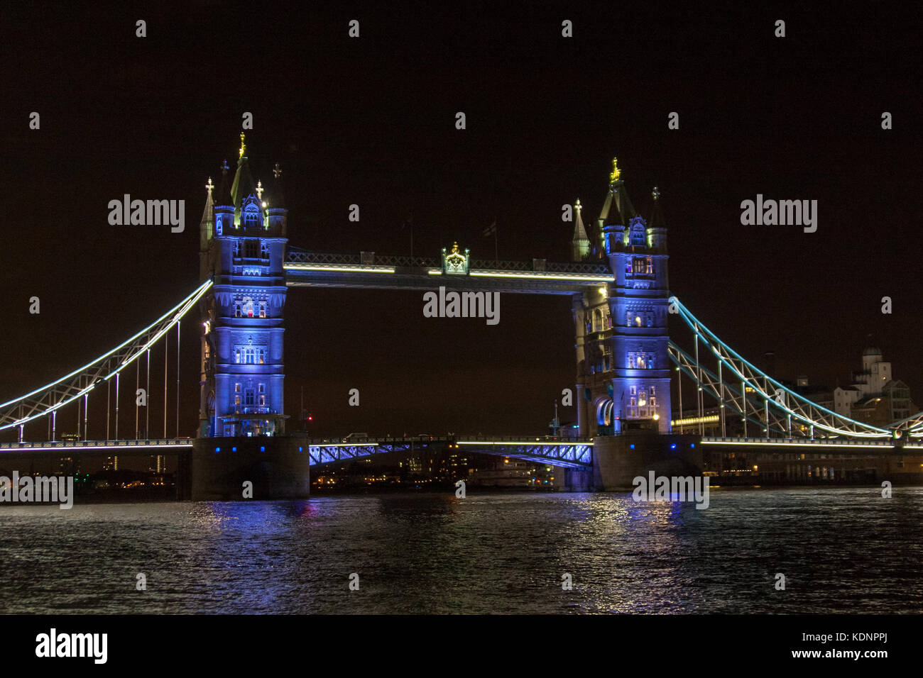 Tower Bridge is a combined bascule and suspension bridge in London ...