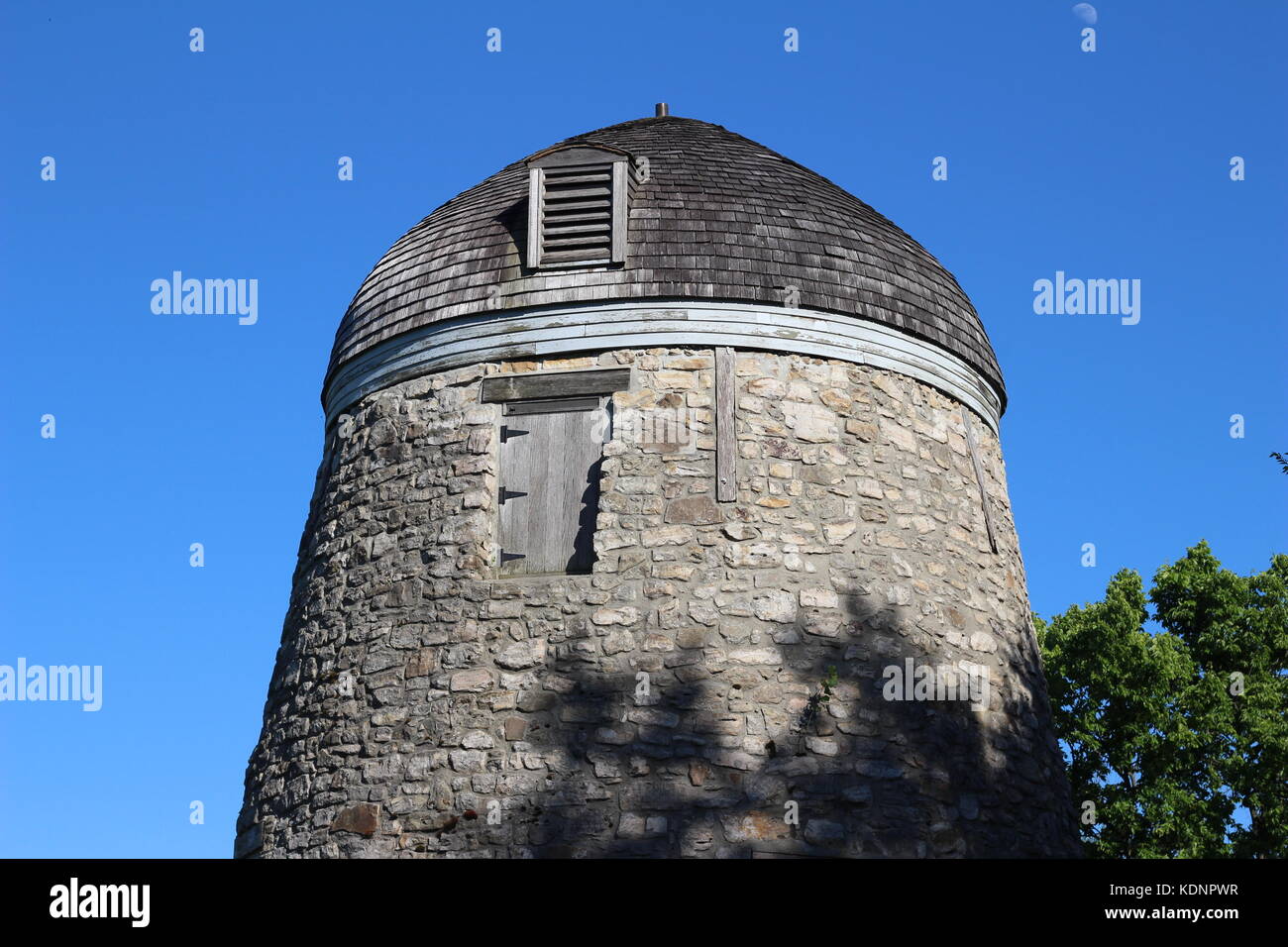 Tower of an Old Grist Mill (Windmill) from the 1800's Stock Photo - Alamy
