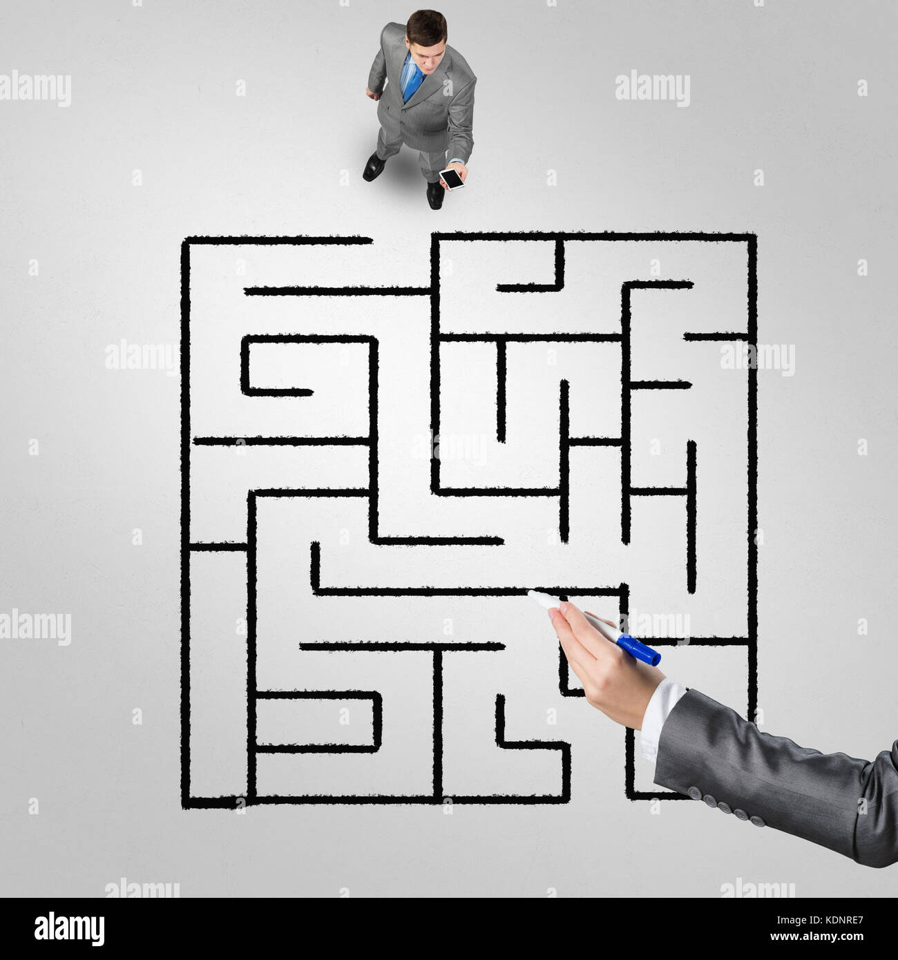Finding right problem solution Stock Photo - Alamy