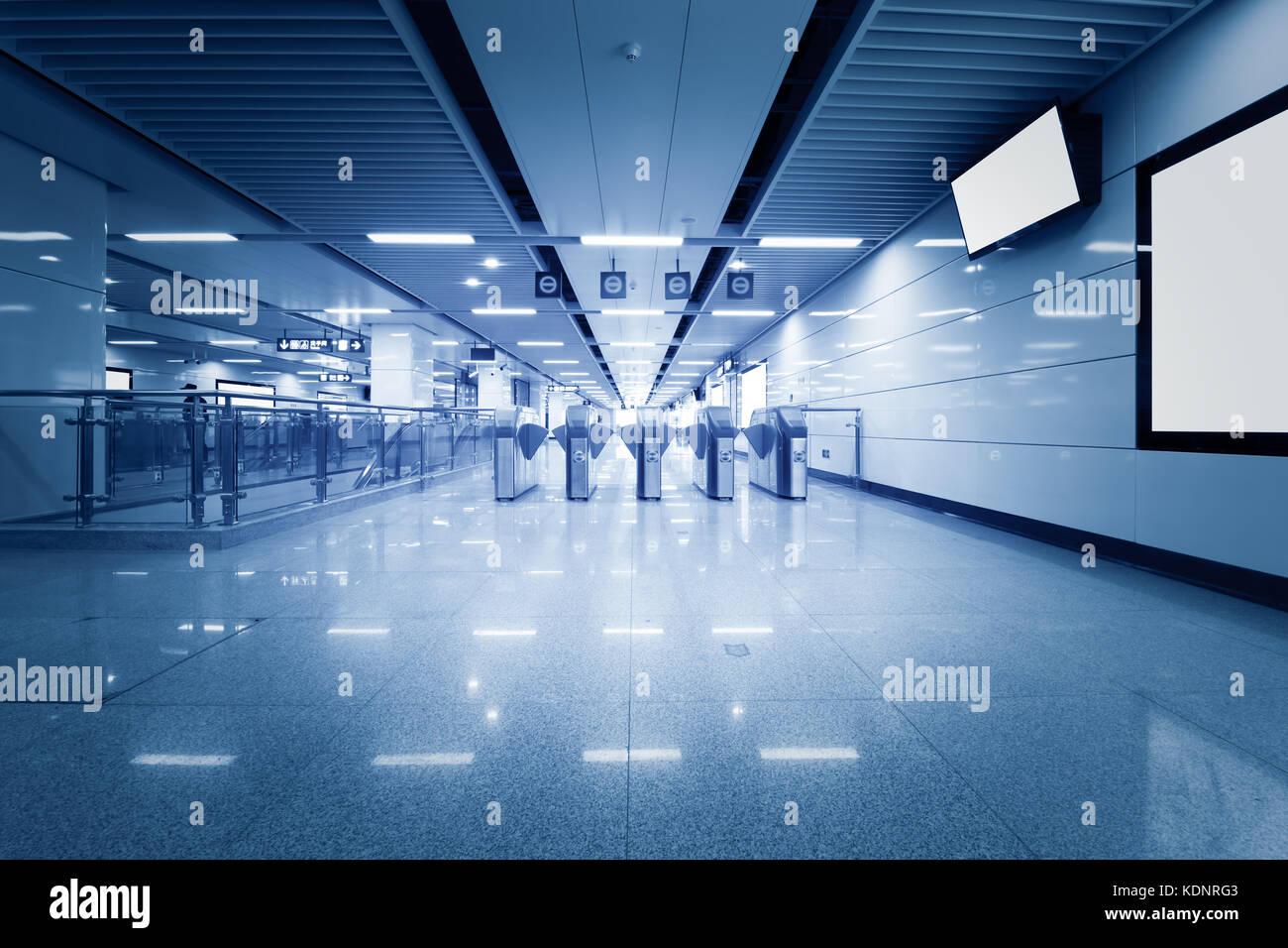 Subway station pedestrian access gates Stock Photo - Alamy