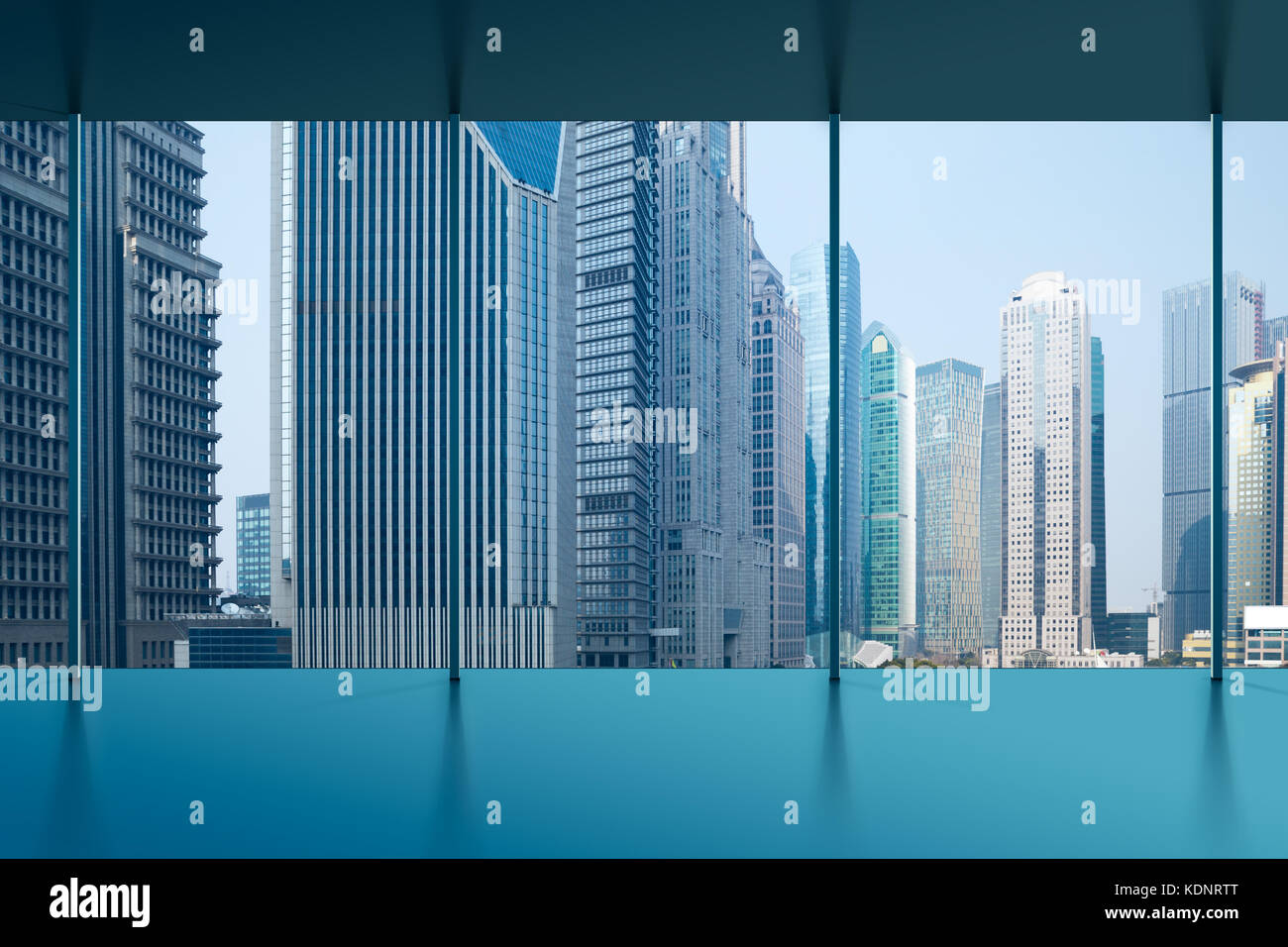 large window of the white office Stock Photo - Alamy