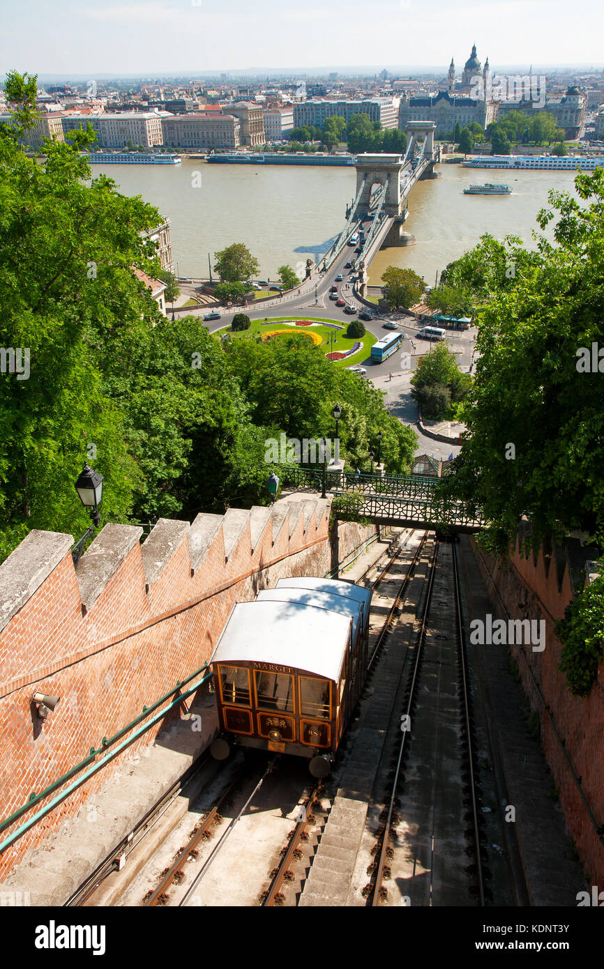 Buda castle funicular railway hi-res stock photography and images - Alamy