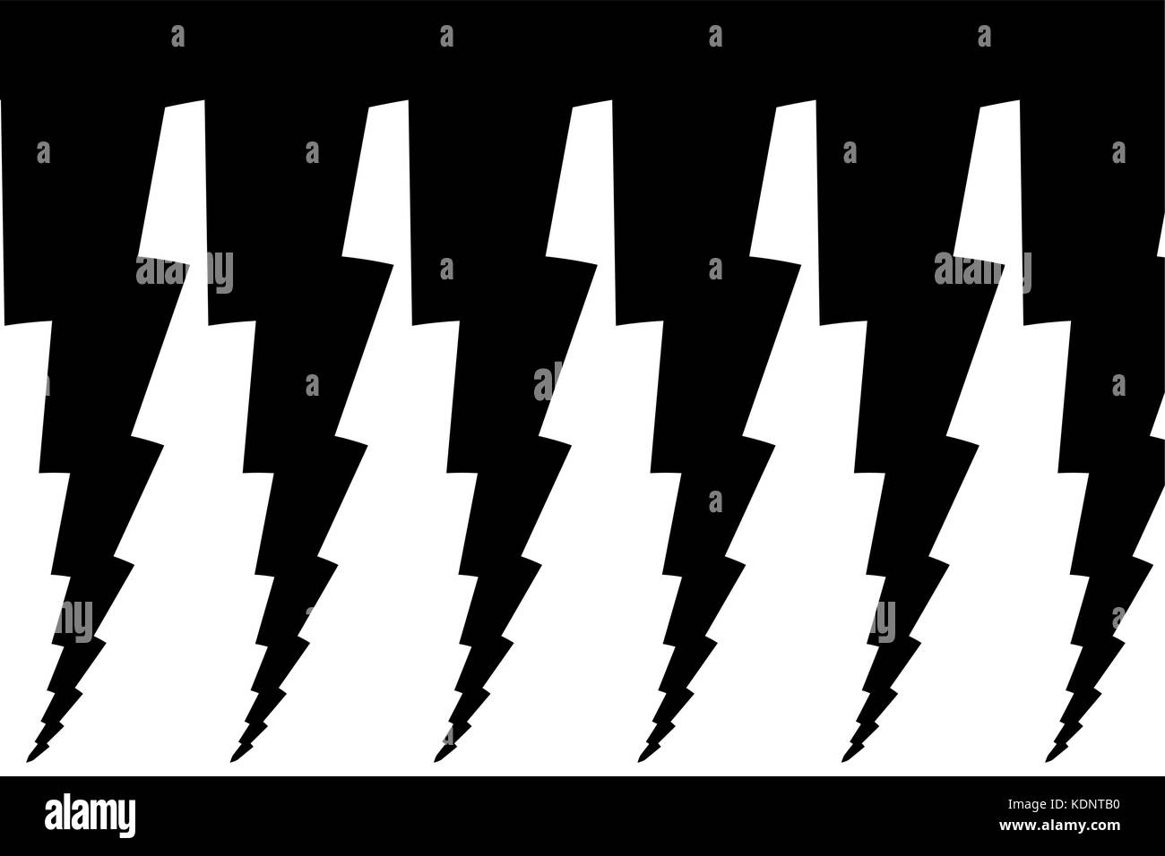 Lightning bolt - abstract geometric vector pattern - black and white ...