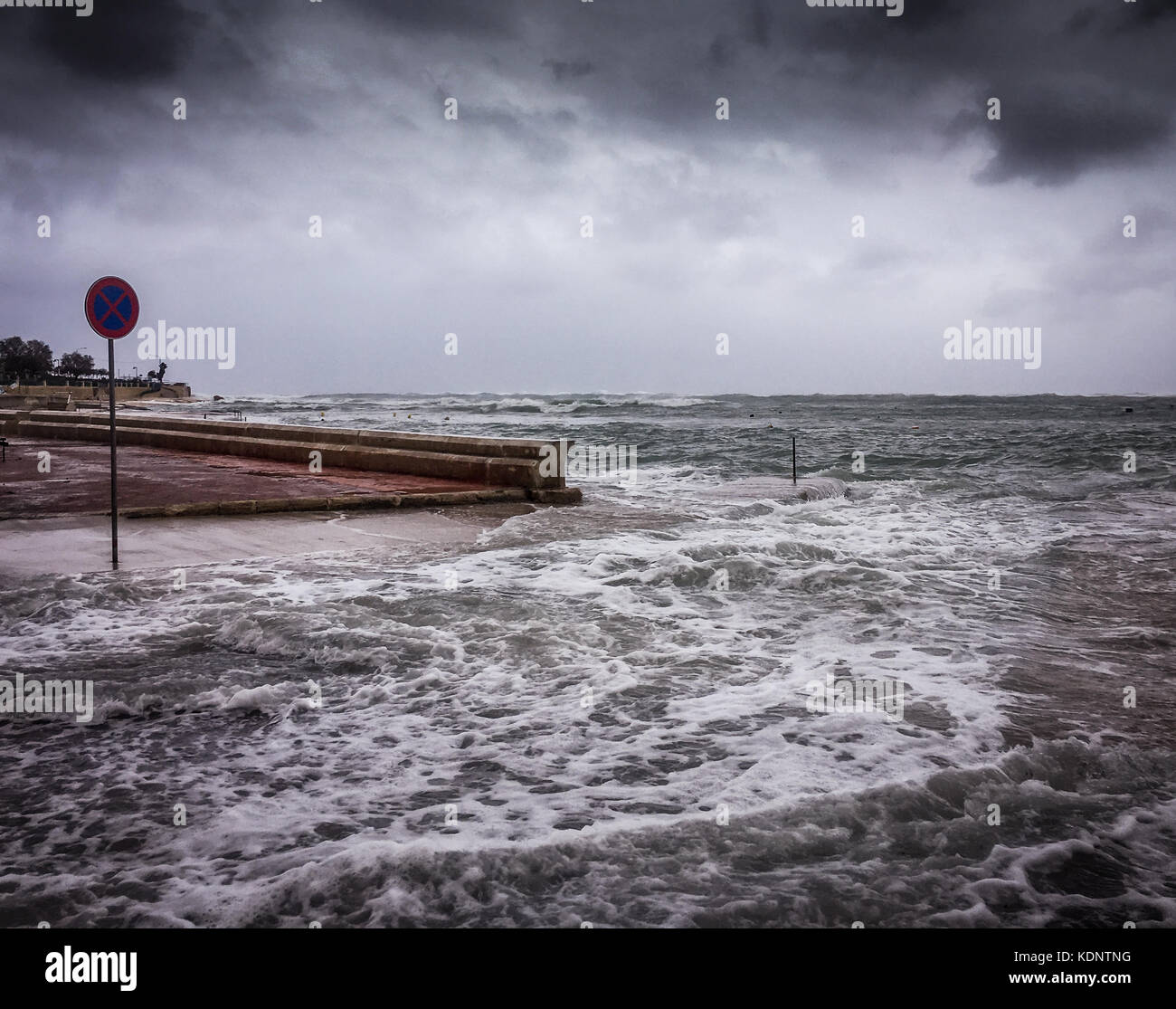 Rising sea level in Malta Stock Photo - Alamy