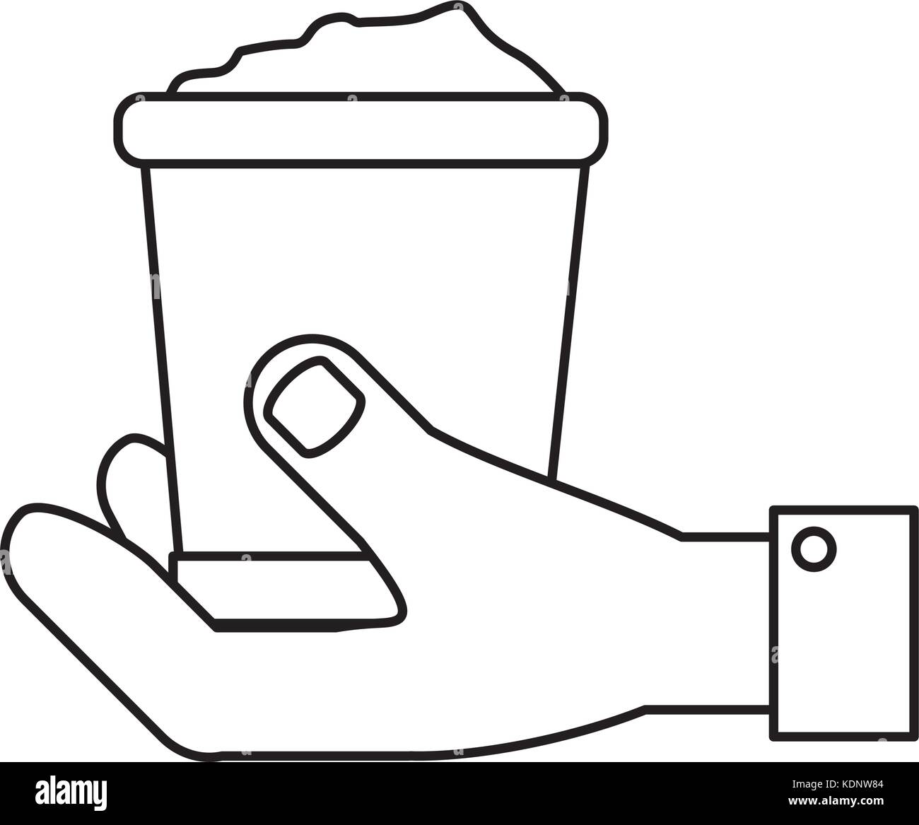 hand vector illustration Stock Vector Image & Art - Alamy