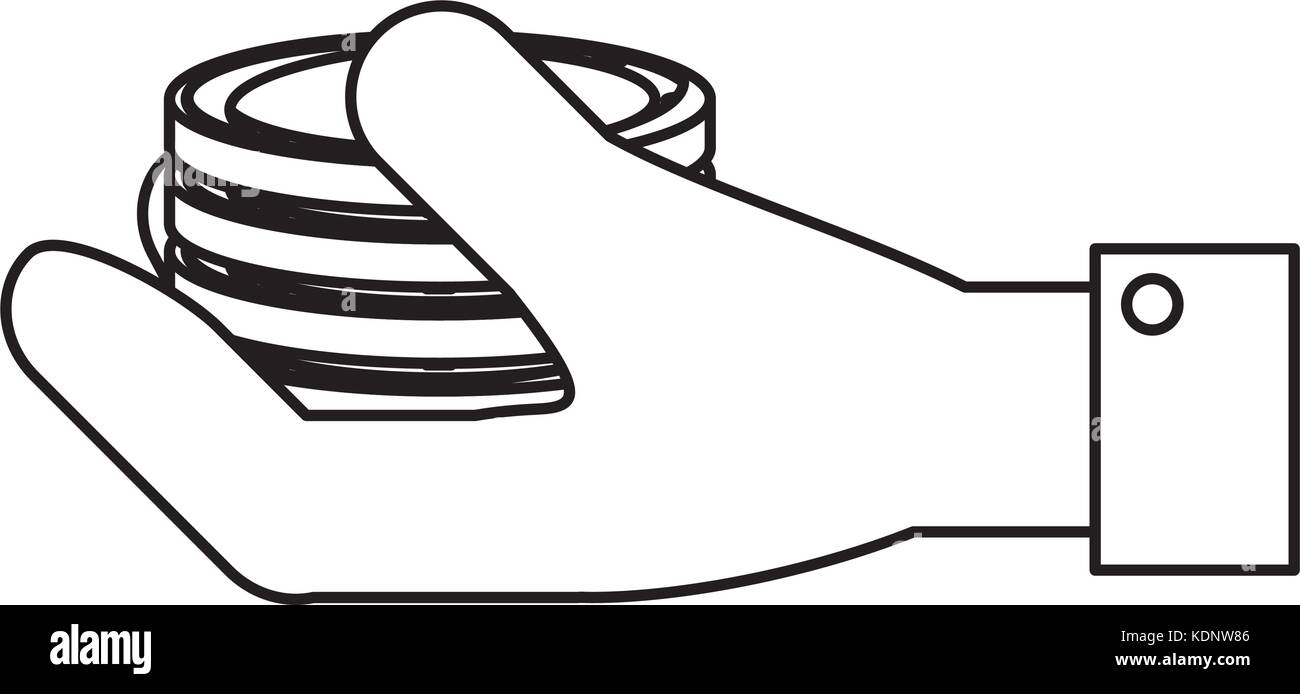 hand vector illustration Stock Vector Image & Art - Alamy