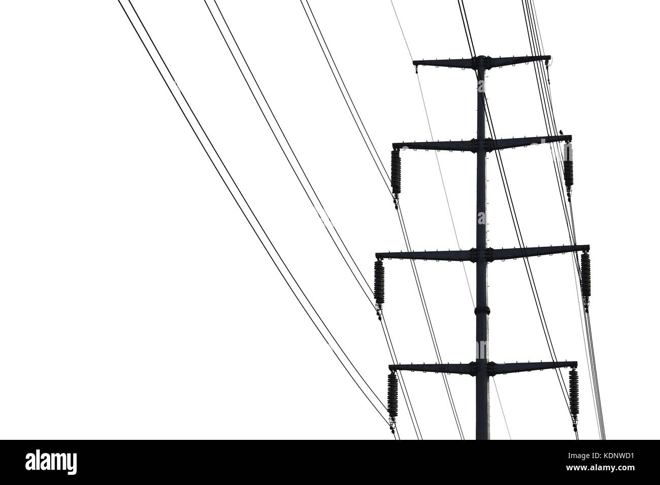 Electricity pole vector Stock Photo - Alamy