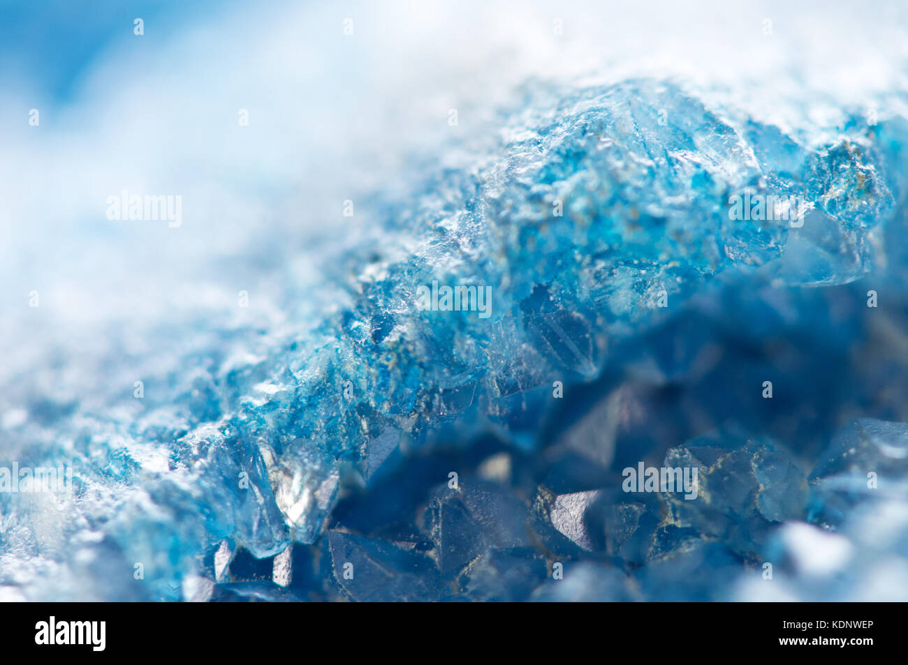 Winter cold background blue crystals Macro Stock Photo - Alamy