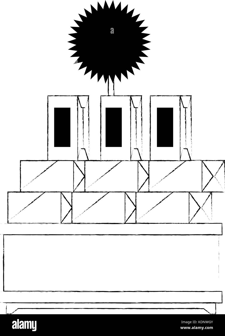 supermarket shelf with products Stock Vector Image & Art - Alamy