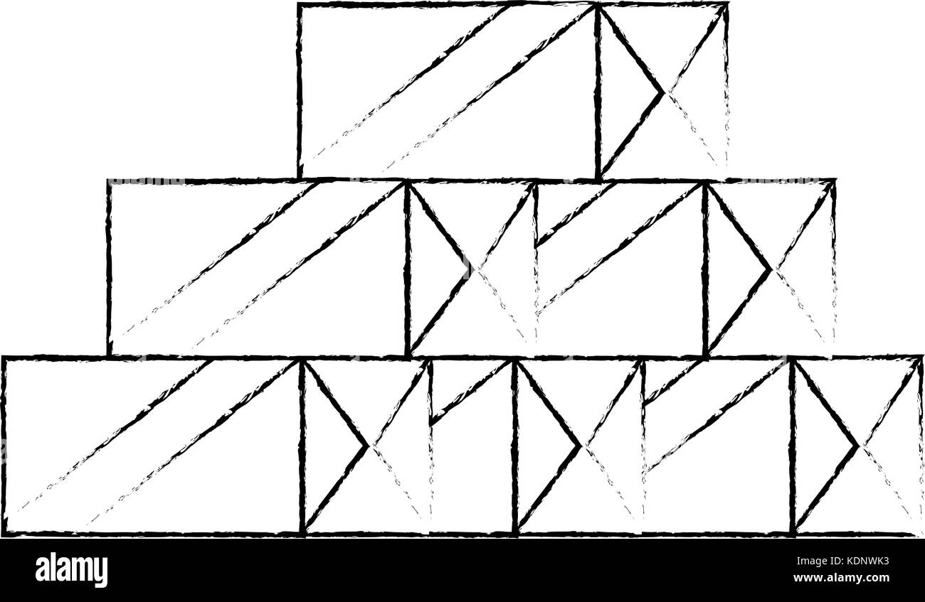 pile boxes packing isolated icon Stock Vector Image & Art - Alamy