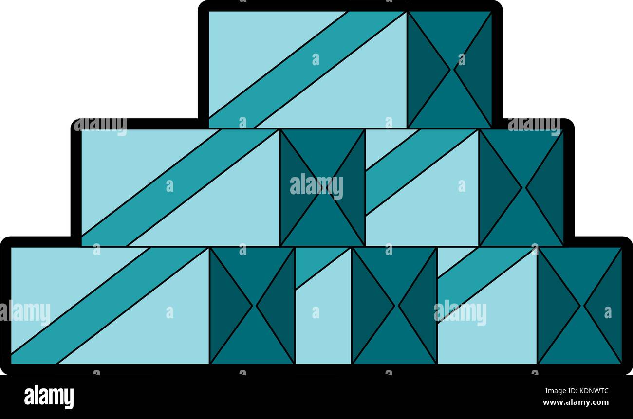 Stock cardboard packing boxes Stock Vector Images - Alamy