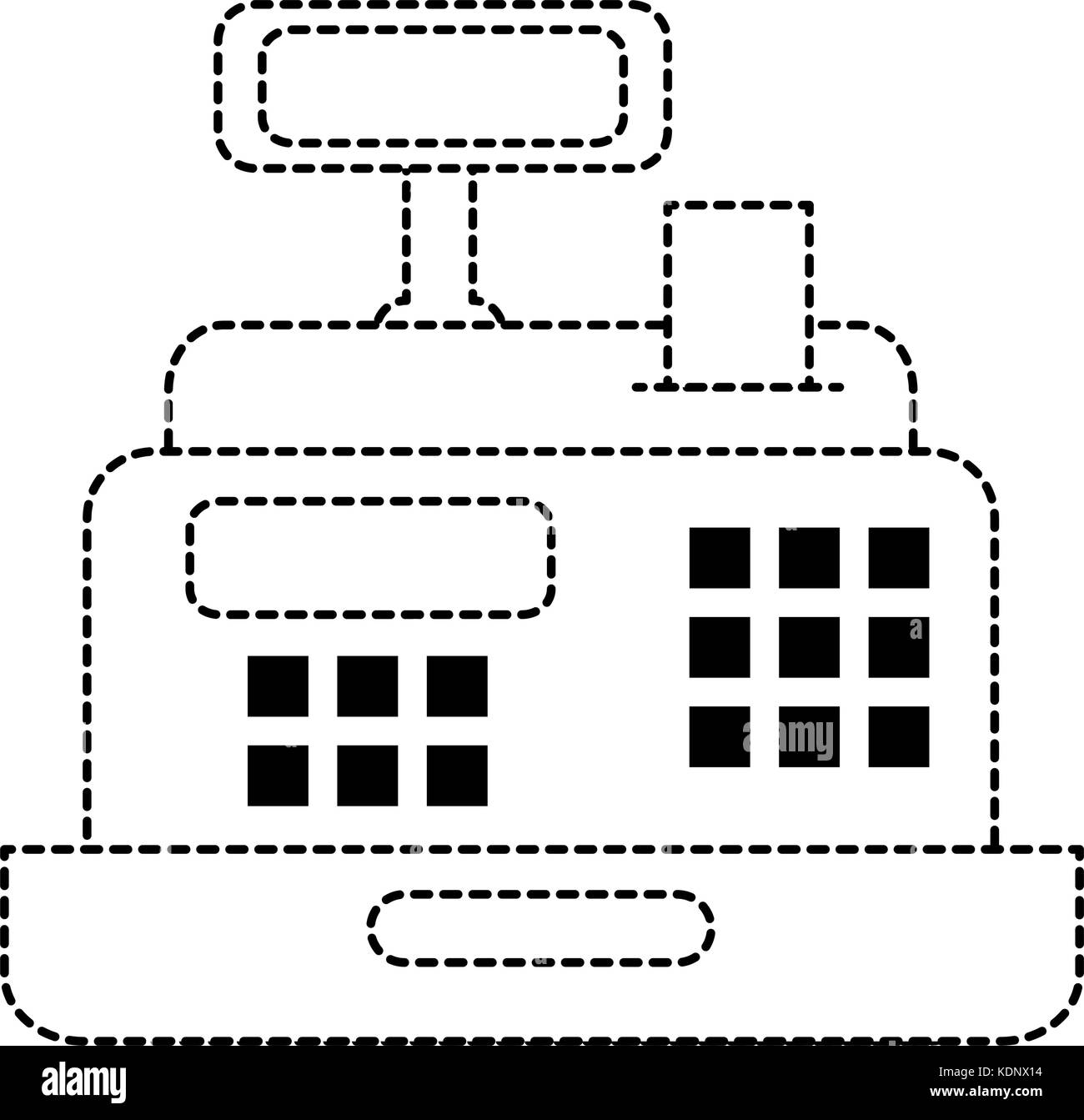 supermarket cash machine icon Stock Vector Image & Art - Alamy