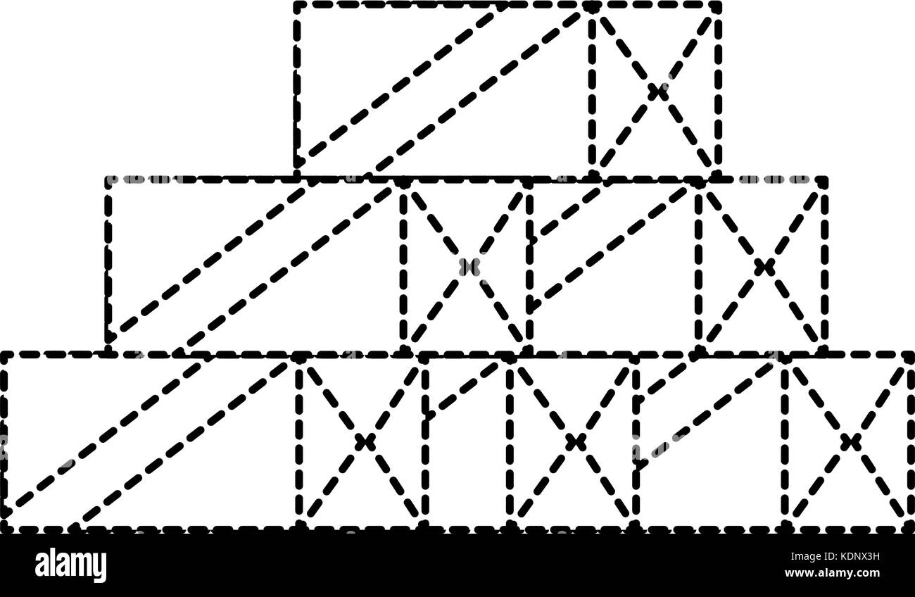 pile boxes packing isolated icon Stock Vector Image & Art - Alamy