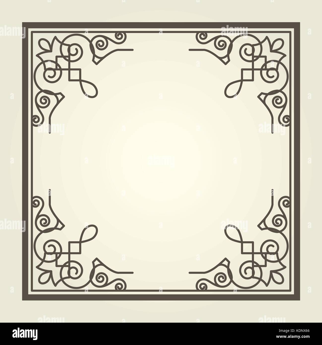 Ornate square border hi-res stock photography and images - Alamy