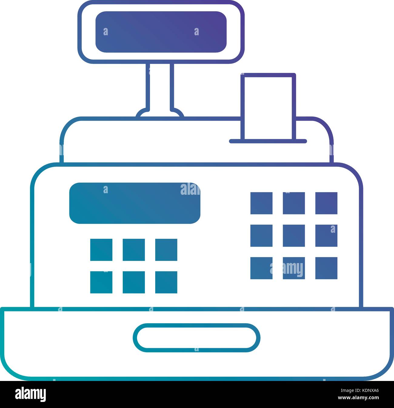 supermarket cash machine icon Stock Vector Image & Art - Alamy