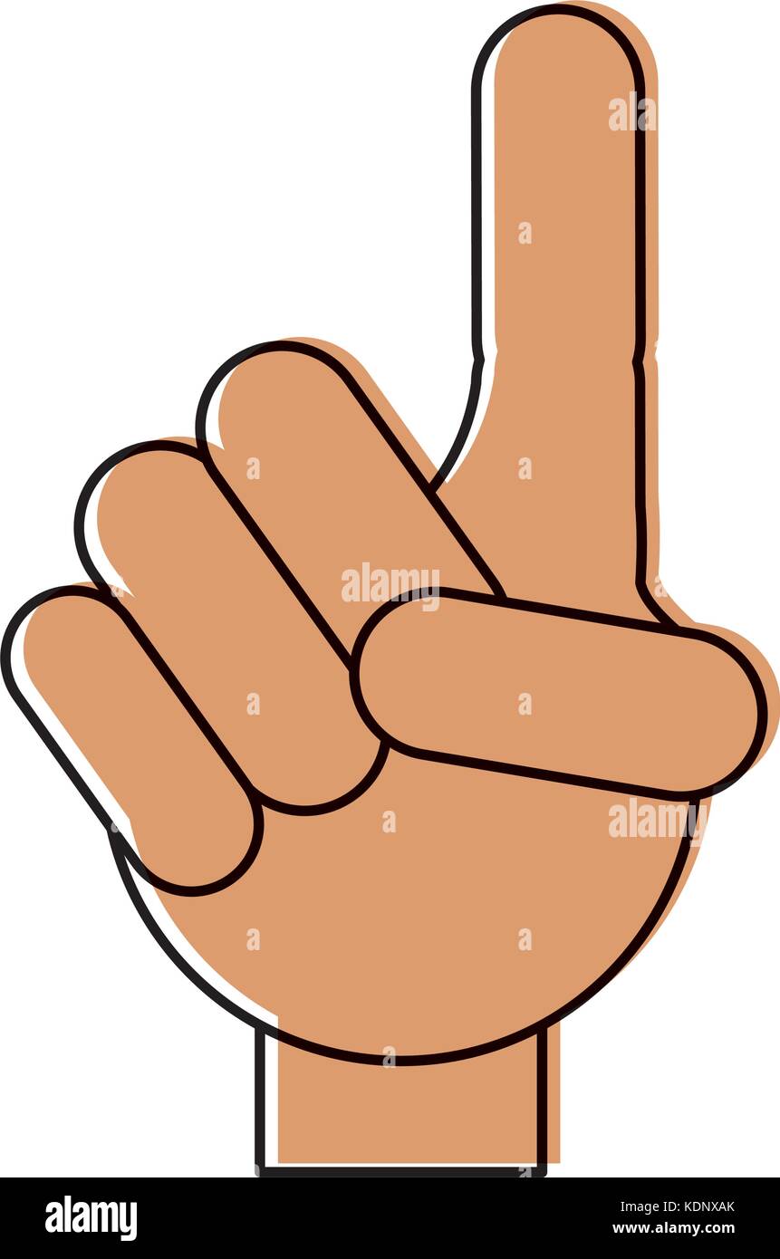 hand vector illustration Stock Vector Image & Art - Alamy