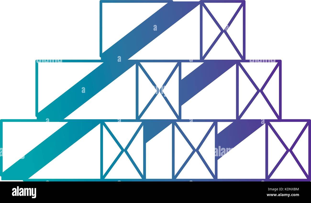 pile boxes packing isolated icon Stock Vector Image & Art - Alamy