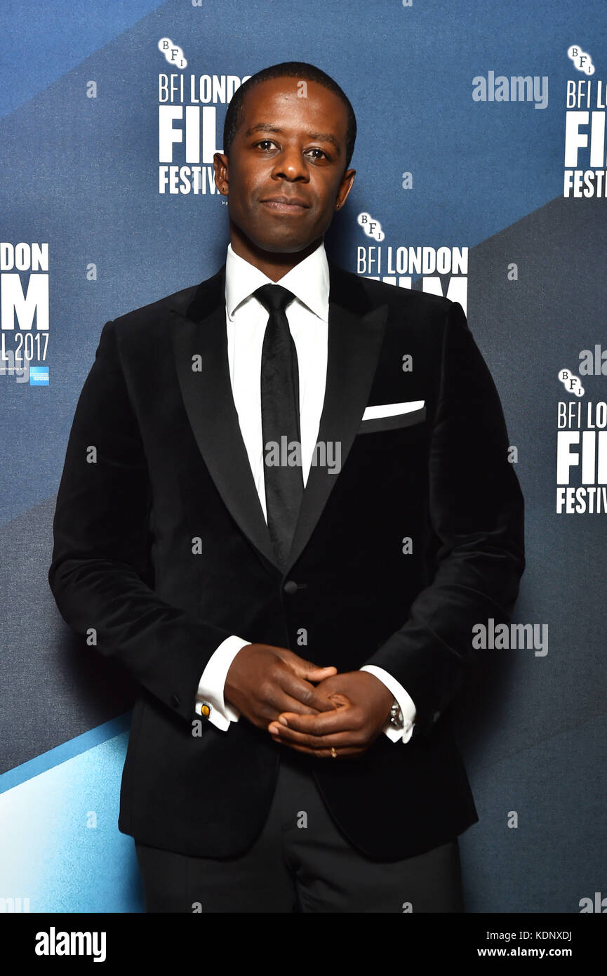 Adrian Lester pictured in the press room at the Film Festival Awards ...