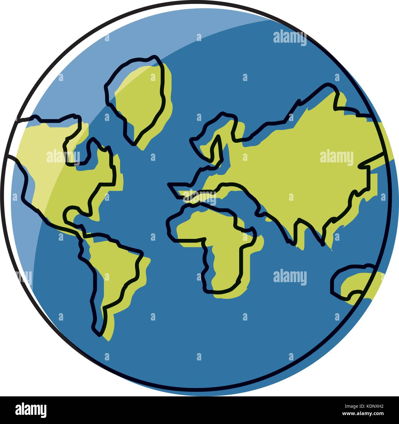 global planet vector illustration Stock Vector Image & Art - Alamy