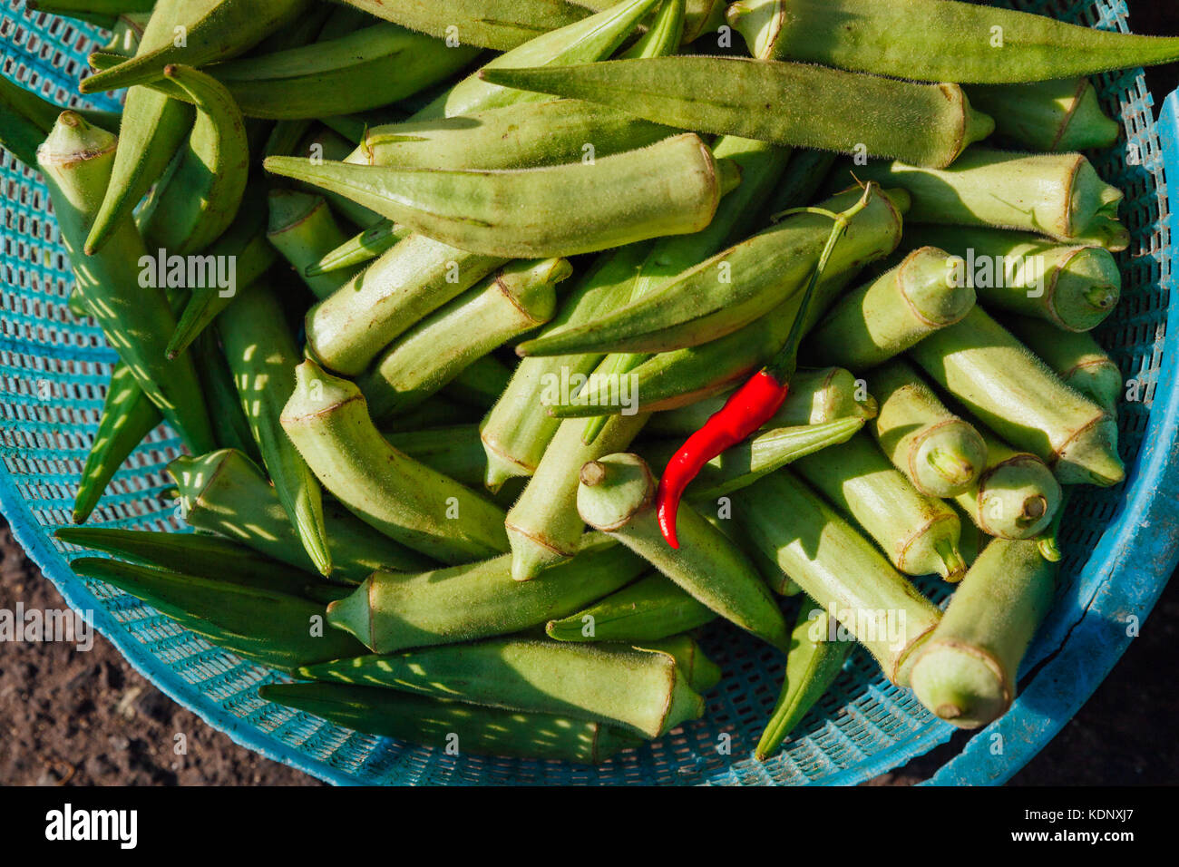Okra market hi-res stock photography and images - Alamy