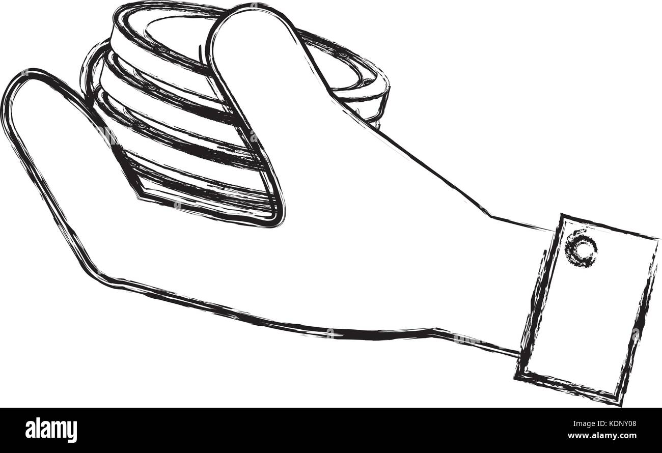 hand vector illustration Stock Vector Image & Art - Alamy