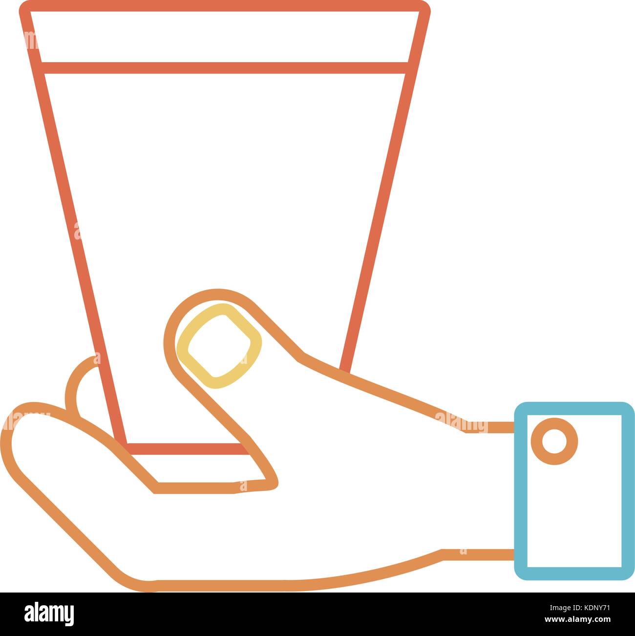 hand vector illustration Stock Vector Image & Art - Alamy