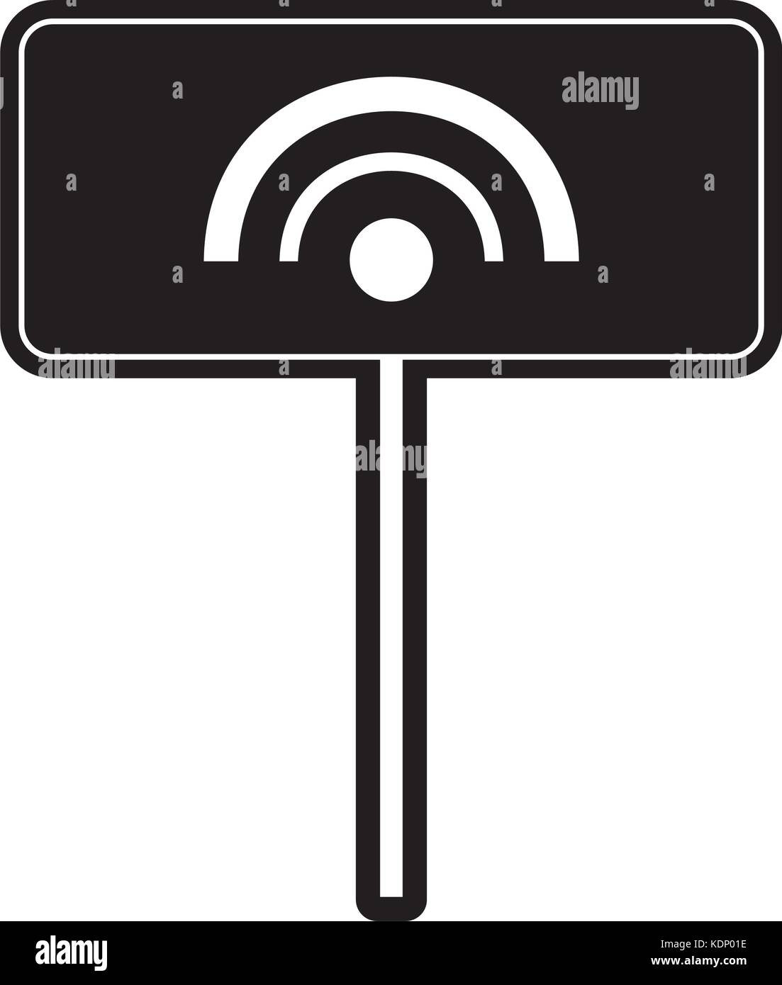 Offline or wi fi road sign Stock Vector Images - Alamy