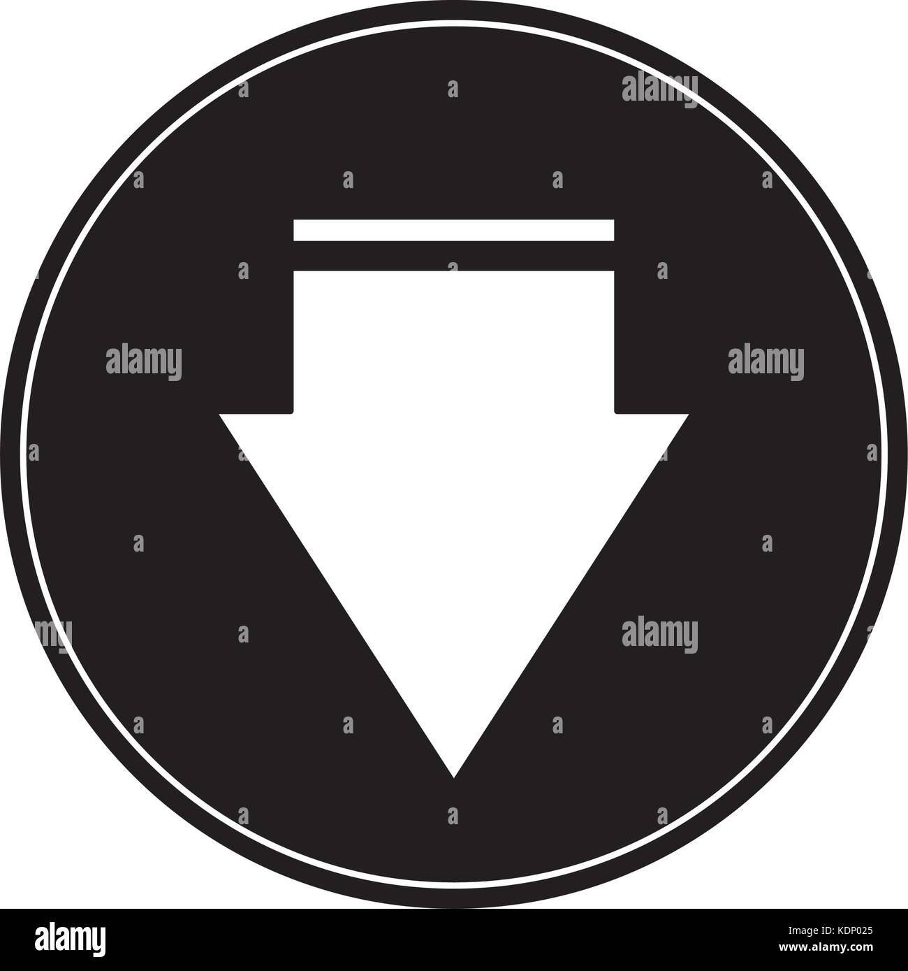 download arrow icon Stock Vector Image & Art - Alamy