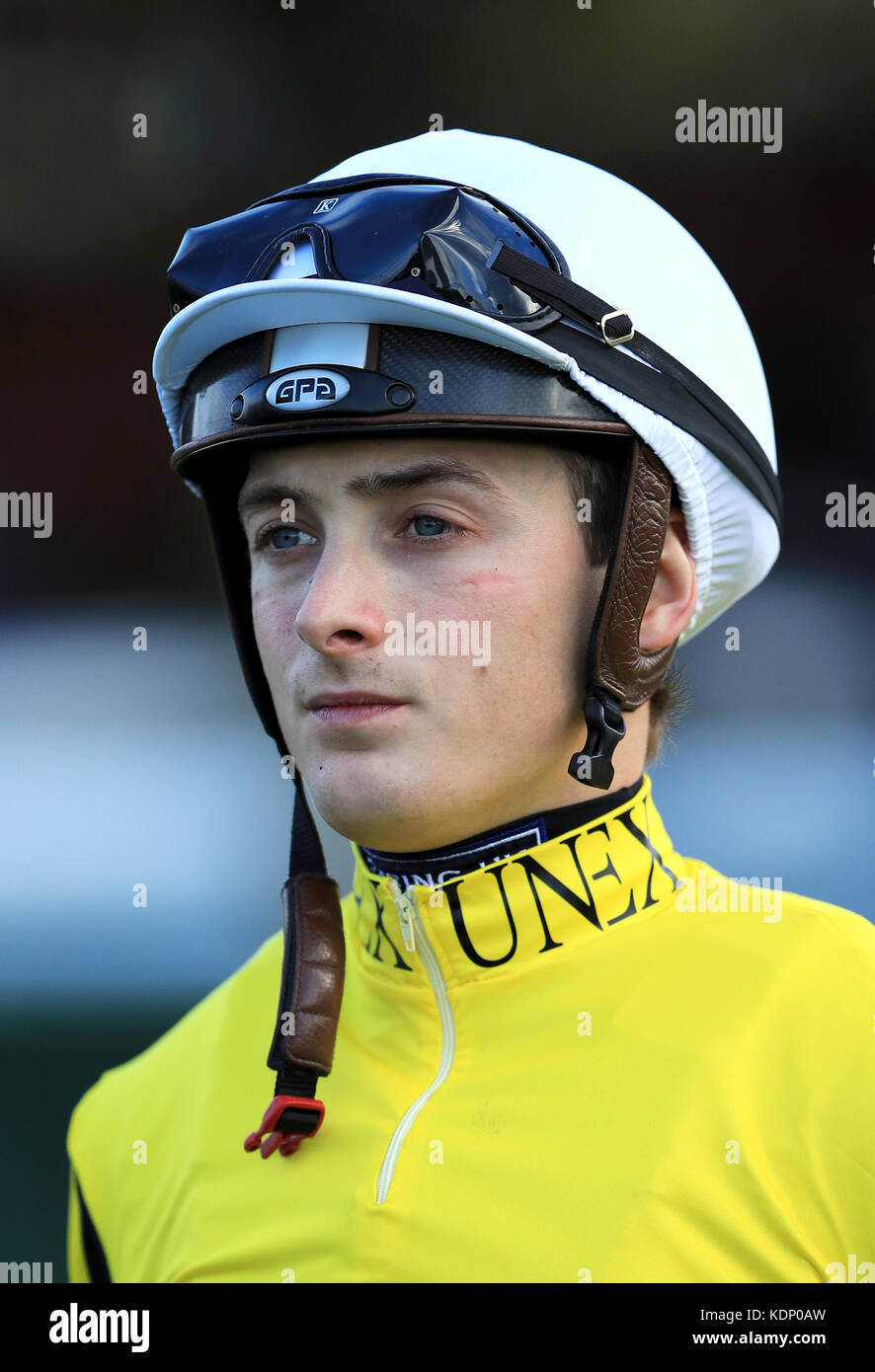 Jockey Harry Bentley at Newmarket Racecourse Stock Photo - Alamy