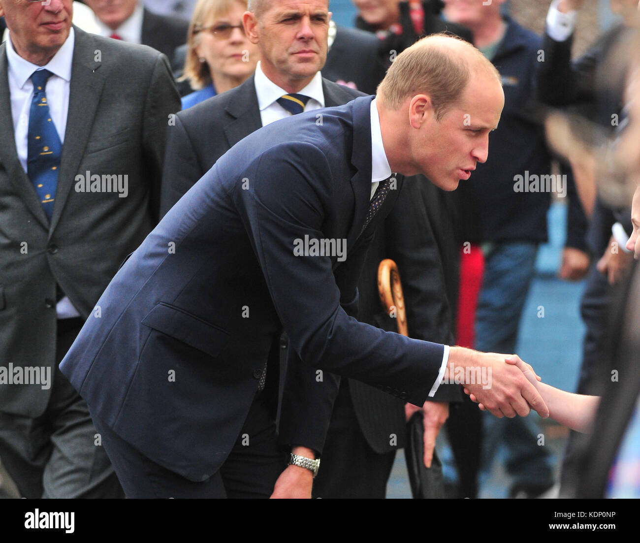 Prince William is seen visiting Guinea Gap leisure centre in Seacombe ...