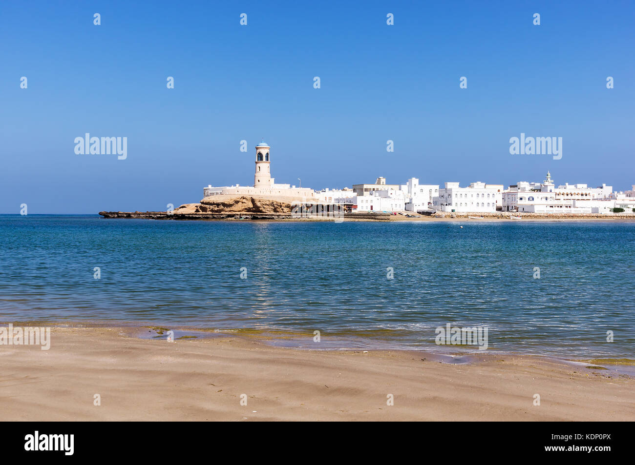 Sur Lighthouse - Sur, Oman Stock Photo - Alamy
