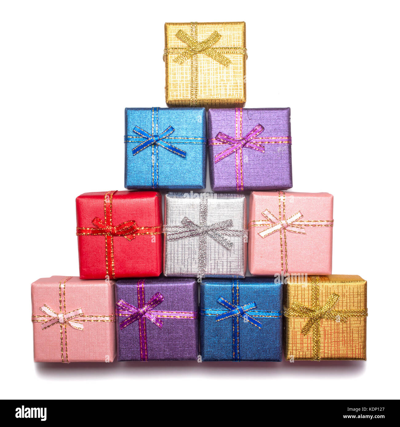Silver colored gift boxes hi-res stock photography and images - Alamy