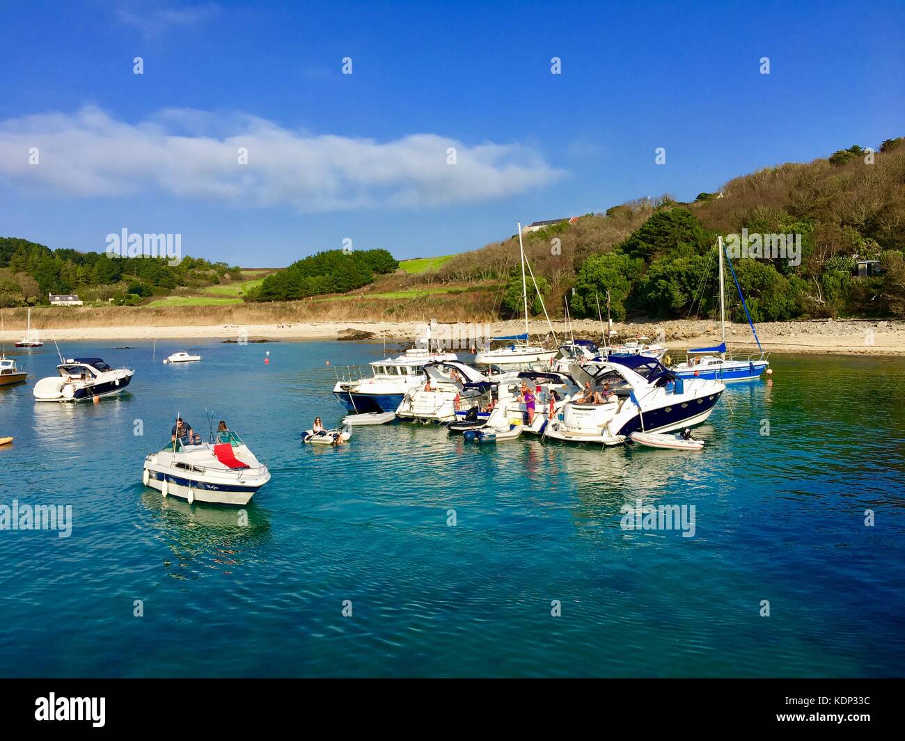 To the island of herm by boat hi-res stock photography and images - Alamy