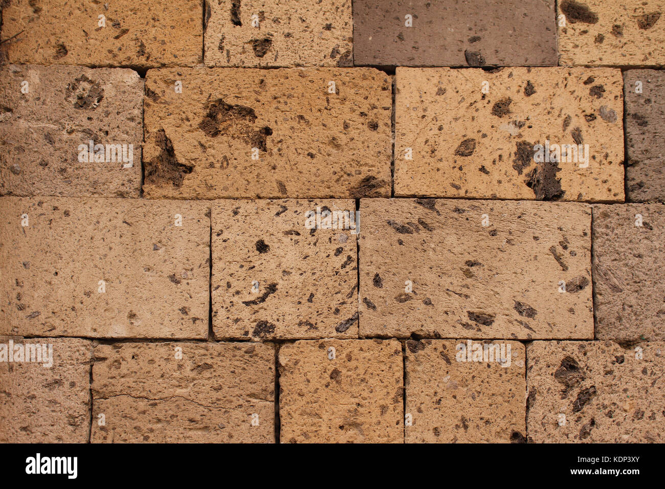 Detail of old beige stone wall texture Stock Photo - Alamy