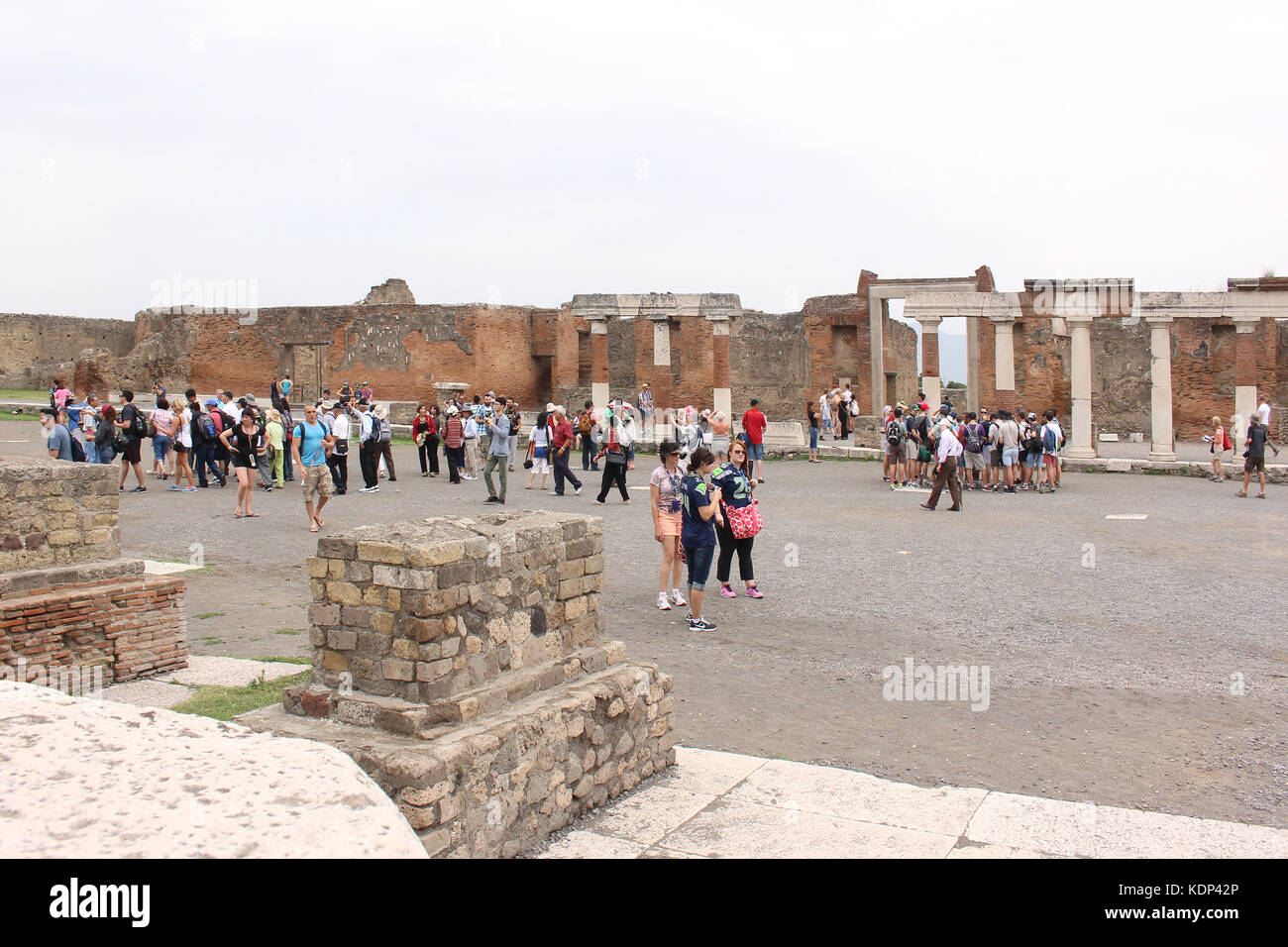Famous UNESCO heritage large square with remains of destroyed ancient ...