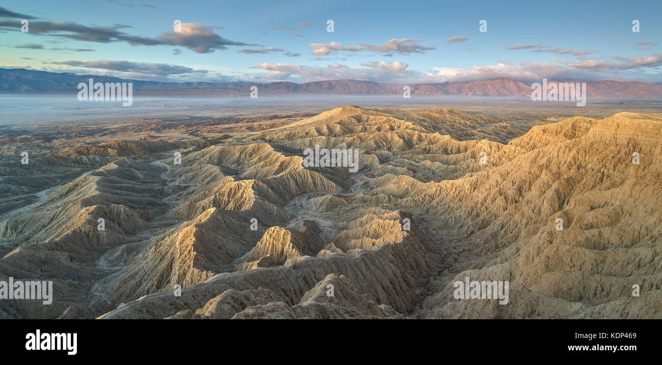 The Badlands from Fonts Point in Anza Borrego Desert State Park Stock ...