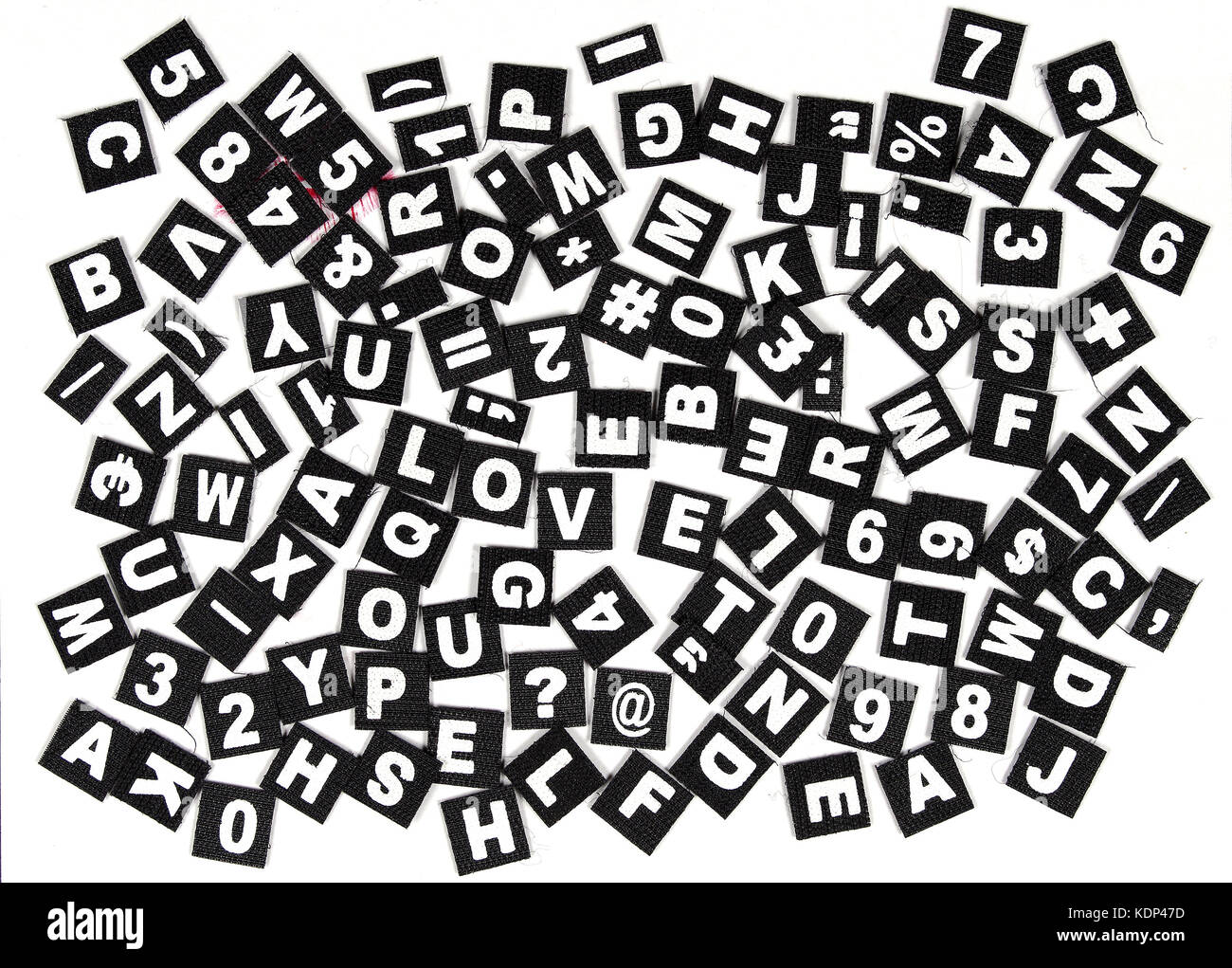 Big pile of random character letters on white background Stock Photo ...