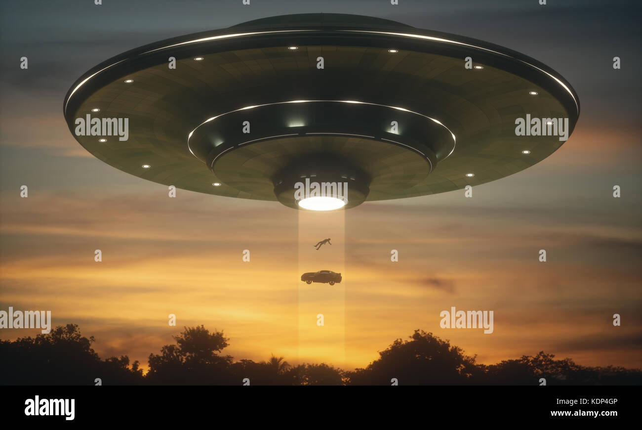 Ufo abduction person hi-res stock photography and images - Alamy