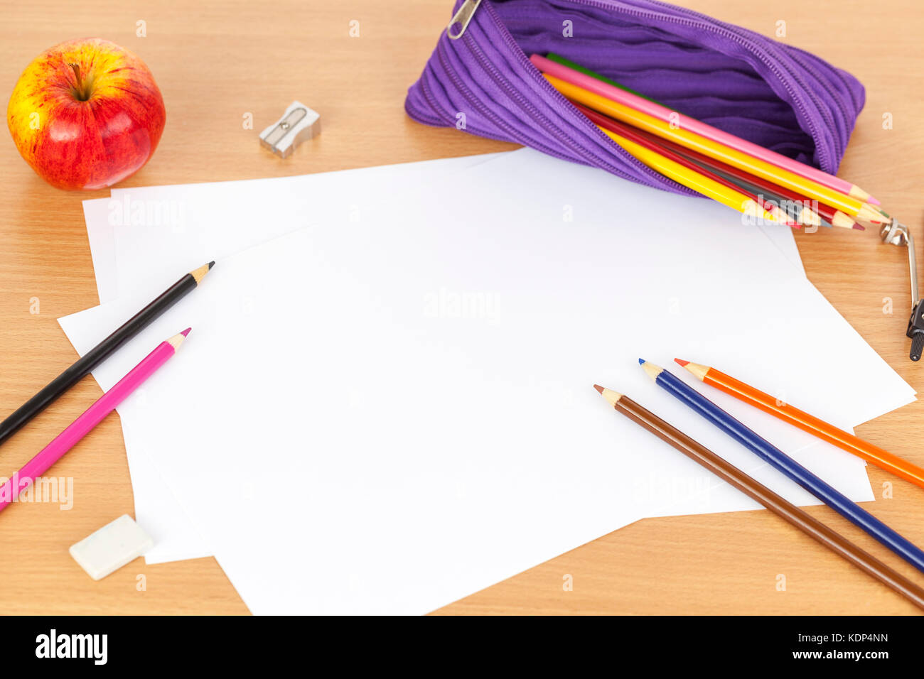 Pencil Laying On Paper