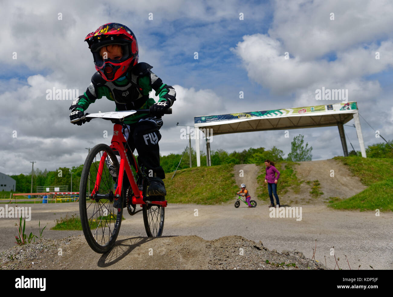 A little boy (5 yrs old) riding a BMX Stock Photo - Alamy