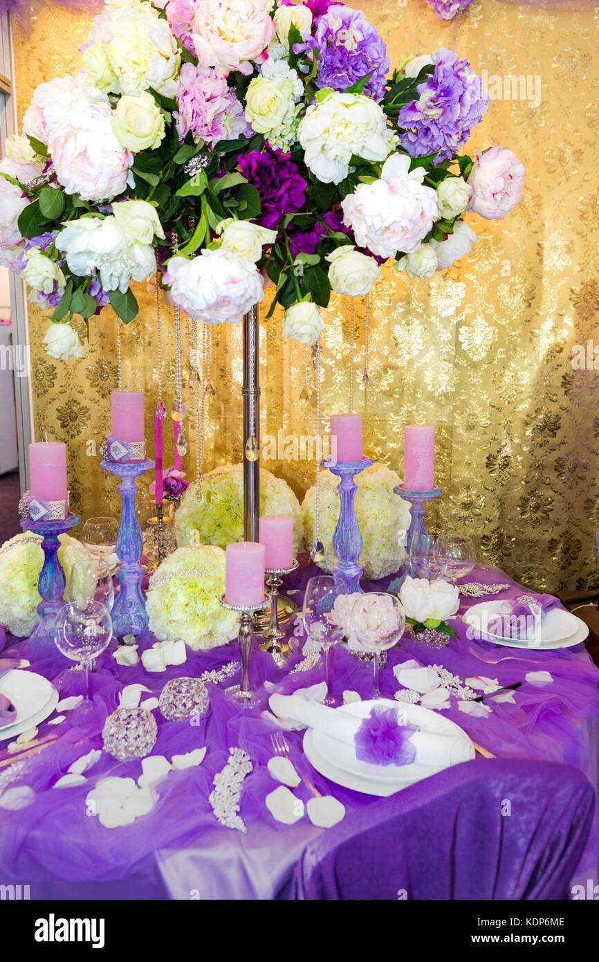 table setting and dish Stock Photo - Alamy