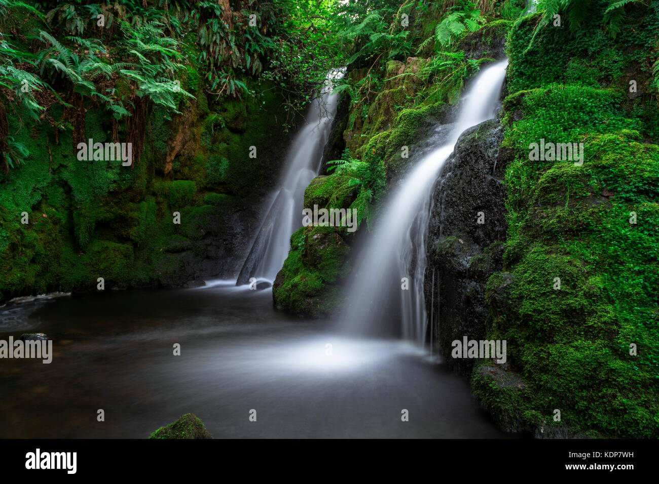 Venford waterfall in Devon Stock Photo - Alamy